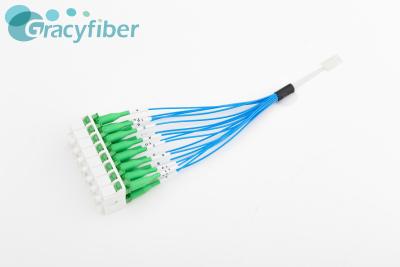 China 1–128 Channel PM Fiber Array with 127/250 μm Pitch and Custom Polish Angles for sale