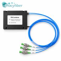 China 1310nm Polarization Maintaining Optical Combiner 2 Input 1 Output PM Combiner for Fiber Laser Systems for sale