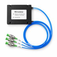 China 1310nm Polarization Maintaining Optical Combiner 2 Input 1 Output PM Combiner for Fiber Laser Systems for sale