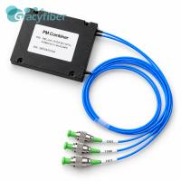 China PM Combiner 2x1 1310nm Polarization Maintaining Optical Combiner Module with PM1310 Panda Fiber FC/APC for sale