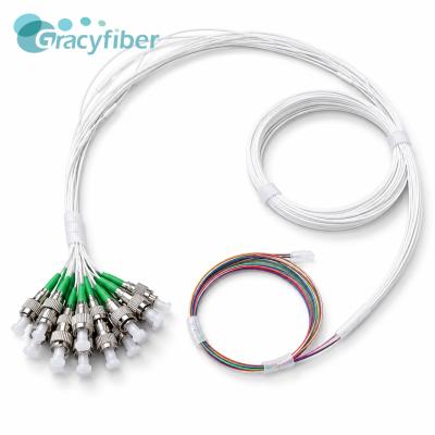China 16CH SMFA 127μm Pitch A8° Single Mode Fiber Array with FC/APC for sale