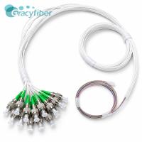 China 16CH SMFA 127μm Pitch A8° Single Mode Fiber Array with FC/APC for sale