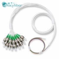 China 16CH Single-Mode Fiber Array, 127 μm Pitch, A8° Polish, SMF-28e with FC/APC Connectors for sale