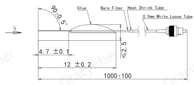 China 4CH Fiber Array Assemblies | Custom 4-Channel Single Mode Fiber Arrays for sale