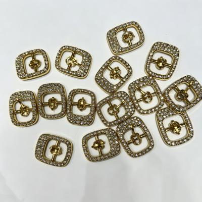 China Vintage Look Fashion Peoples Flower Flip Flops Decorative Shoe Accessories Square for sale