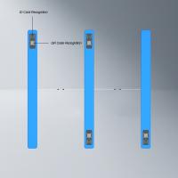 China Pedestrian Swing Turnstile Gate One Direction Qr Code Reader ID Card Recognition For Gymnasium for sale