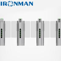 China IRONMAN Intelligent Speed Gate Turnstile with 30 Persons/Min Capacity, 16-Pair IR Sensors for Secure Access Control for sale