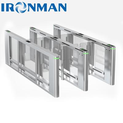 China IRONMAN AB Turnstile Speed Gate with 30 Persons/Min Capacity and 16-Pair Infrared Sensors for Secure Access Control for sale