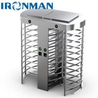 China Full Height Electronic Turnstile Gates Access Control 35 Persons/min Pass Speed for sale