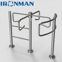 China Manual Swing Pedestrian Turnstile Gate 1500×1460×2300mm Stainless Steel with CE Certification for Access Control for sale