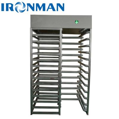China Auto Pedestrian Turnstile Security Doors Full Height 2300mm with 30 Persons/Minute Capacity for sale