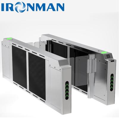 China MODBUS Protocol Speed Flap Gate Turnstile with DC Motor Drive - 30 Persons/Min Throughput, 16-Pair IR Sensors for sale