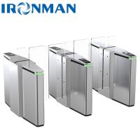 China TJ-FLP01 Sliding Gate Turnstile with 8-Pair Infrared Photocells and Acrylic Plate Arm - 1400×345×980mm AC220V Access Control System for sale