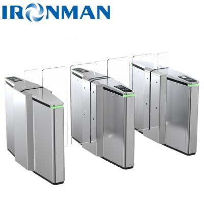 China TJ-FLP01 Sliding Gate Turnstile with 8-Pair Infrared Photocells and Acrylic Plate Arm - 1400×345×980mm AC220V Access Control System for sale