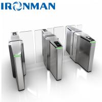 China IRONMAN Security Glass Swing Turnstile with 1000MM Channel Width and 30 Persons/Min Capacity - Entrance Gate Access Control System for sale