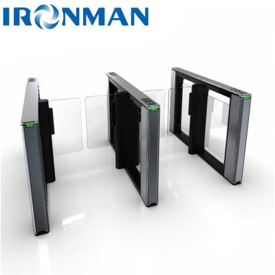 China Automatic Access Control Turnstiles , Glass Swing Turnstile With Read Card for sale