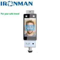 China 8 Inch Face Recognition Temperature Scanner with ±0.3℃ Accuracy and 50,000 Face Database for Access Control Systems for sale
