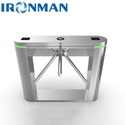 China Stainless Steel Tripod Turnstile with Fingerprint Access Control for Gyms 1200mm for sale