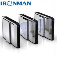 China Double Wing Face Recognition Turnstile Anti Clipping 550mm Channel Width for Metro Station for sale