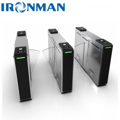 China All In One Face Recognition Turnstile SUS304 Waterproof Dual Camera 550mm Channel Width for sale