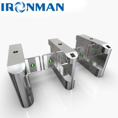 China Stainless Steel Swing Gate Turnstile 1400mm with Brushless Motor for Playground Zoo Museum Ticketing System for sale