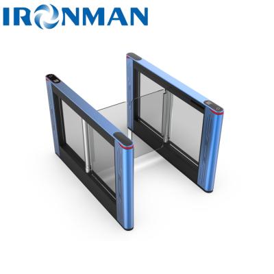 China Aluminum Alloy SPCC Swing Barrier Gate Turnstile Automatic Swing Gate AC110-220V for sale
