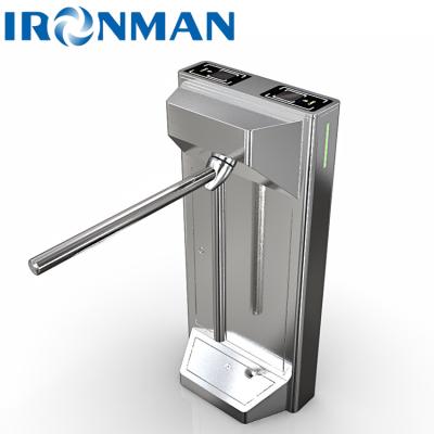 China SUS304 Housing Material Two-Arm Turnstile Pedestrian Security Gate System with Alarm Function for sale