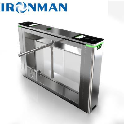 China Half Height Two Arm Turnstile IM.E.122 1200x250x1000mm SUS304 for Office School Park for sale