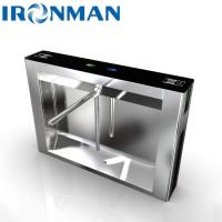 China SUS304 Stainless Steel Half Height Two Arm Turnstile 1200x250x1000mm for Secure Entry Management for sale
