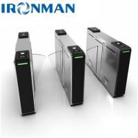 China Wing Gate Turnstile Access Control Flap Barrier with 30 Persons/Min Capacity and 1000mm Channel Width for sale