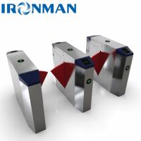 China RFID Card Turnstile Pedestrian Barrier Gate Access Control System 1200×280×980mm 550mm Channel for sale