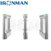 China Anti Collision Swing Barrier Gate with 30 Persons/Min Capacity and 10mm Acrylic Arm for Supermarkets and Parks for sale