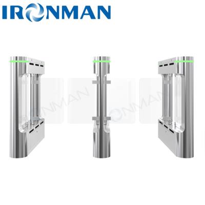 China Anti Collision Swing Barrier Gate with 30 Persons/Min Capacity and 10mm Acrylic Arm for Supermarkets and Parks for sale