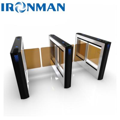 China Optical Swing Barrier Turnstile 1400mm Access Control Gate for Business Building for sale