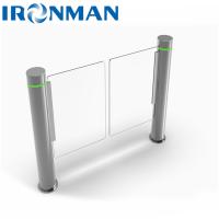 China Column Type Slim Speed Gate Turnstile Flap Barrier System for sale