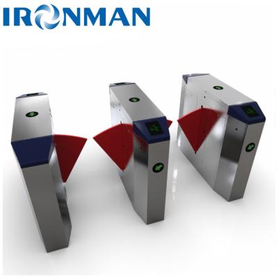 China RS485 Dry Contact Railway Turnstile Security Door 550mm Channel Brushless Motor for sale