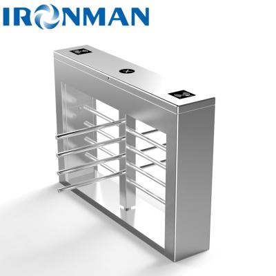 China Security Half Height Turnstile with High Transit Speed - 1 Meter Barrier Height, 60 Persons/Minute Throughput Capacity for sale