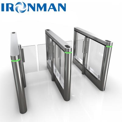 China SUS304 Stainless Steel Speed Gate Turnstile 1500x150x1000mm with ID IC Card Access Control for sale