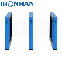 China Pedestrian Swing Turnstile Gate One Direction Qr Code Reader ID Card Recognition For Gymnasium for sale