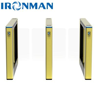 China Brushless Servo Motor Swing Barrier Gate Turnstile 1500x120x980mm AC110-220V Access Control for sale