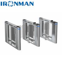 China Access Control Pedestrian Barrier Gate Fast Speed Swing Turnstile 1500mm 1000mm with Alarm for sale