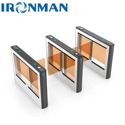 China Aluminum Alloy Swing Barrier Gate Turnstile 1400mm Length 1000mm Height for Office Security for sale