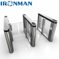 China Library Security Swing Turnstile Gate with RFID Card Reader 1500x150x1000mm Stainless Steel for sale