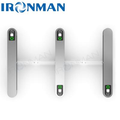 China Half Height Automatic Turnstile ESD Access Control System 1.2mm Aluminum Alloy DC Motor for sale