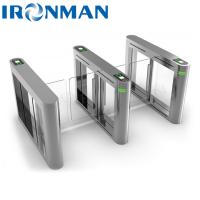 China SUS304 Stainless Steel Speed Gate Turnstile 1600x100x980mm Servo Motor Access Control for sale