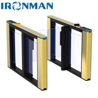 China 1200mm Channel Width Automatic Speed Gate Turnstile with ID Card Recognition 8 Infrared Sensors for sale