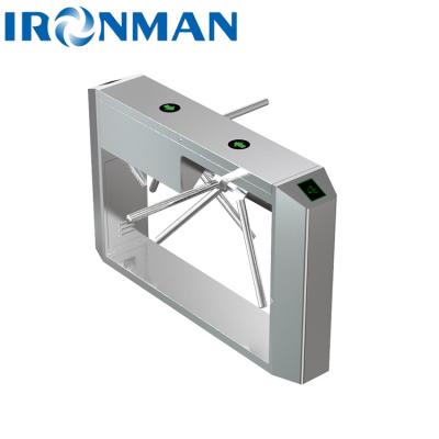China Dual Core Tripod Turnstile RFID Face Recognition 304 Stainless Steel Turnstile for Park Entrance for sale