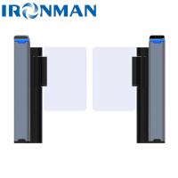 China Gym Speed Gate Turnstile Security Access Control Swing Glass Turnstile 0.5s Unlock 1500x120x980mm for sale