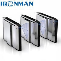 China Speed Gate Turnstile 10mm Acrylic Swing Door 1500x280x980mm for Hospitals Hotels for sale