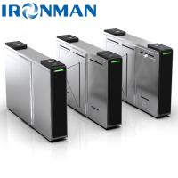 China Stainless Steel Wing Gate Turnstile Auto Reset Dry Contact Input 1500x280x980mm for sale